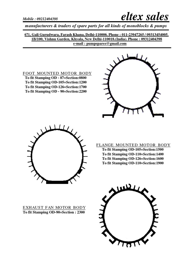 Eltex Sales: Manufacturers & Traders of Spare Parts For All Kinds of ...
