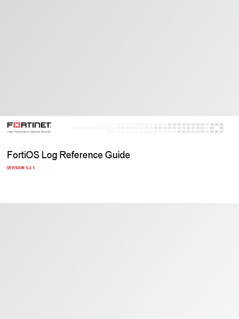 FortiNet Log Reference PDF | PDF | Port (Computer Networking ...