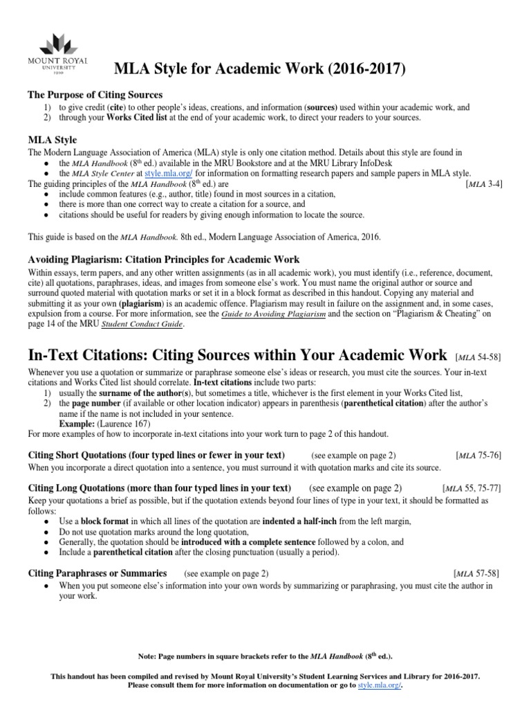 Mla Research | PDF | Digital Object Identifier | Citation