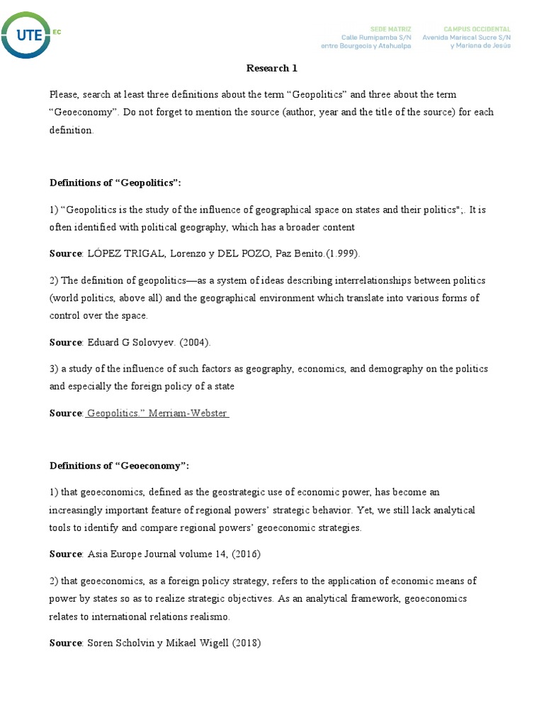 Geopolitics." Merriam-Webster | PDF | Geopolitics | International Relations