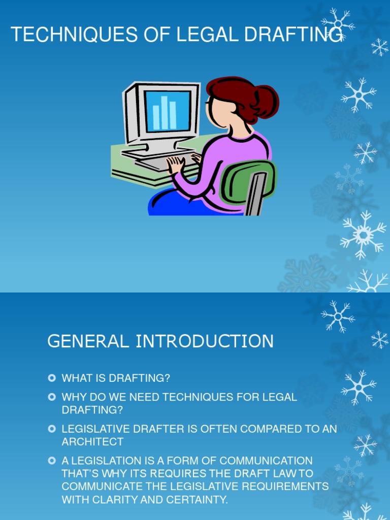 Techniques of Legal Drafting | PDF | Codification (Law) | Constitution