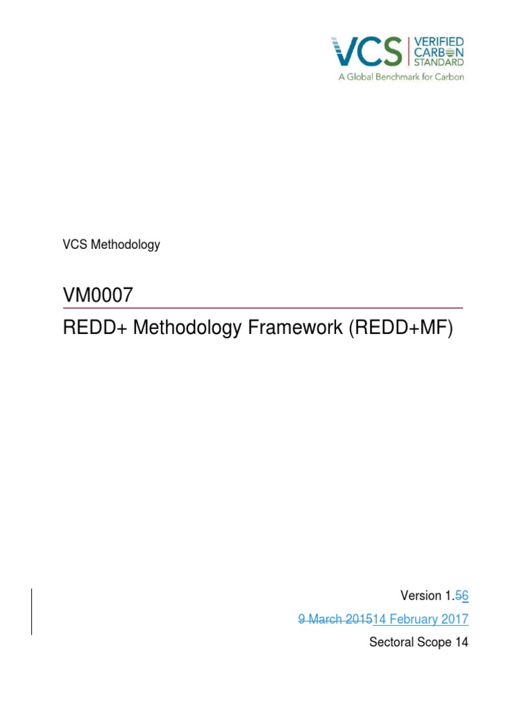 REDD+ Methodology Framework Guide | PDF | Reducing Emissions From ...
