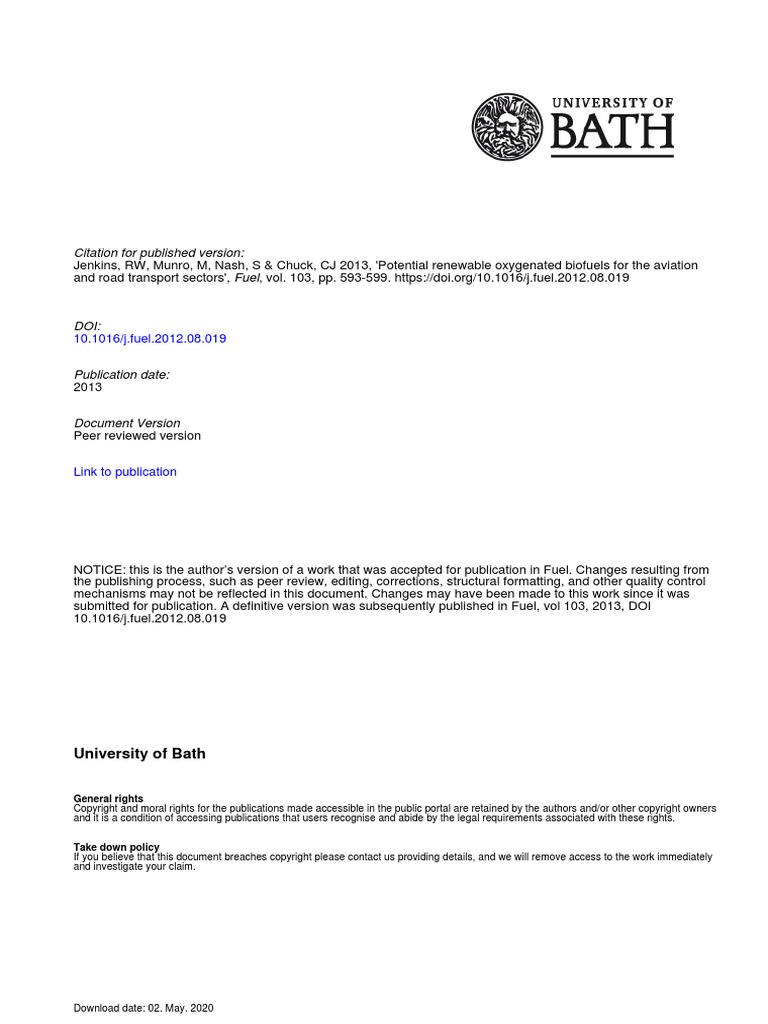 Model Paper | PDF | Biodiesel | Diesel Fuel