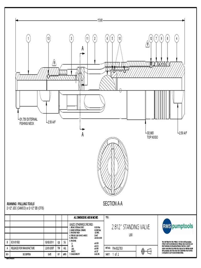 Standing Valve Ball Type | PDF | Business