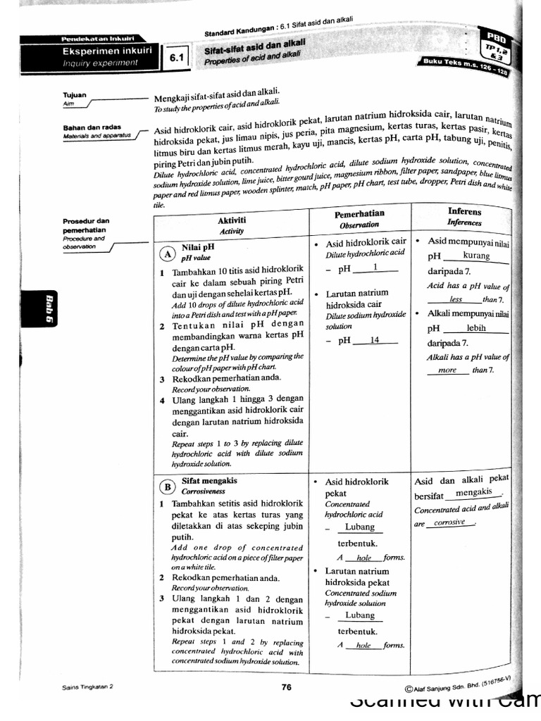 F2-Jawapan Buku Kerja Sains Bab6 | PDF