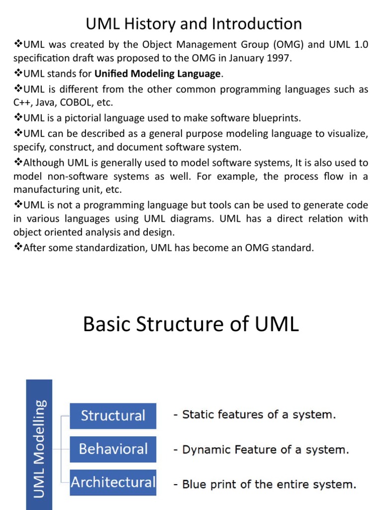 UML History and Introduction | PDF | Unified Modeling Language | Use Case