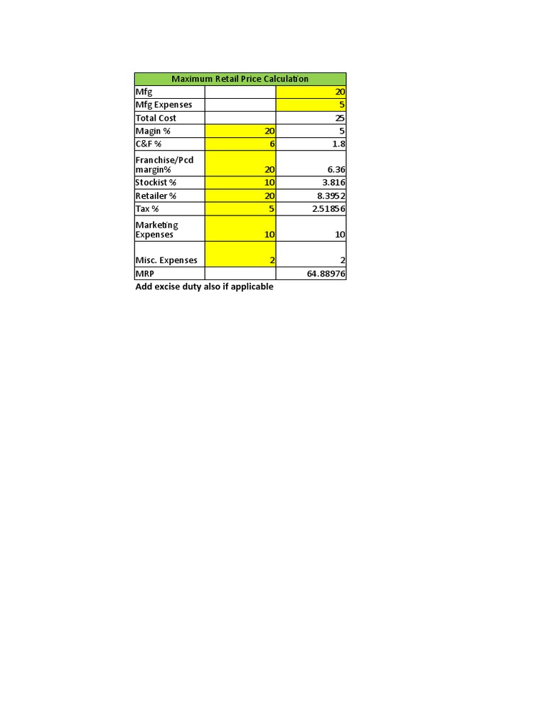 MRP Calculation | PDF