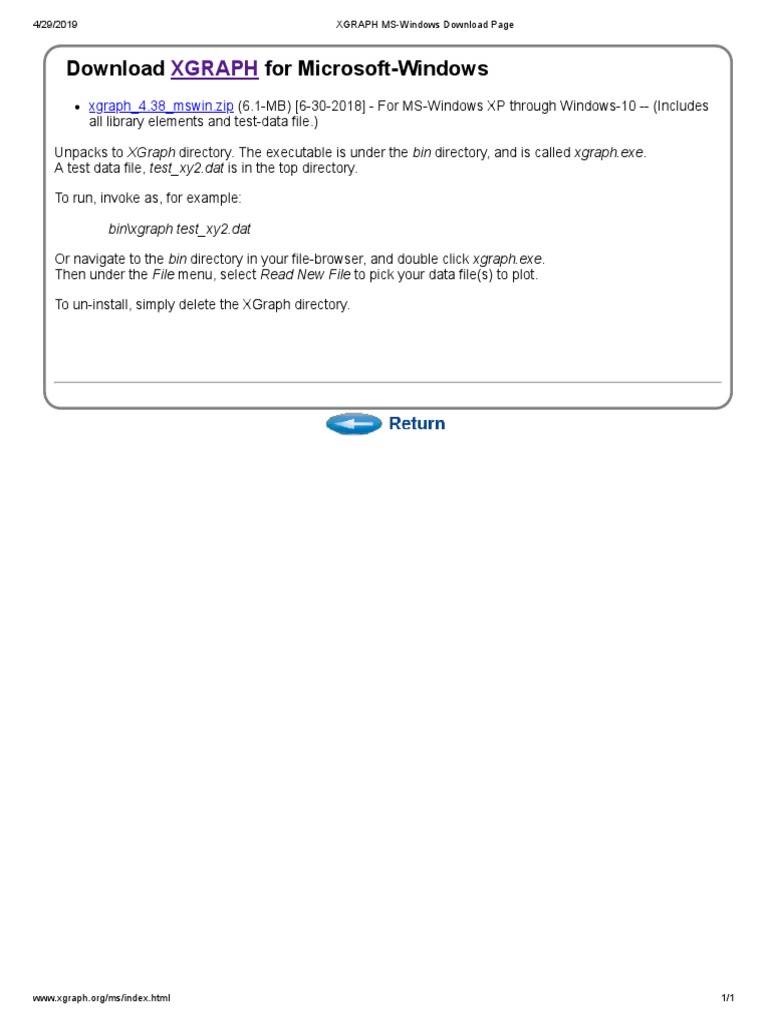 XGRAPH MS-Windows Download Page | PDF