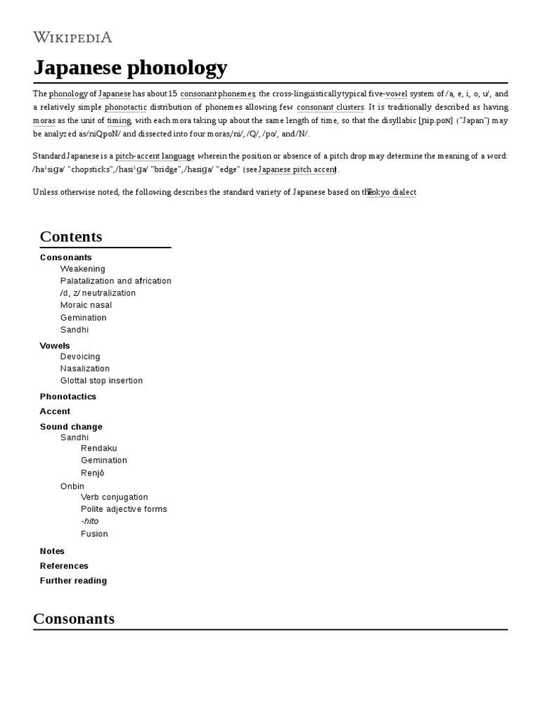 Japanese Phonology: Consonants | PDF | Oral Communication | Phonology