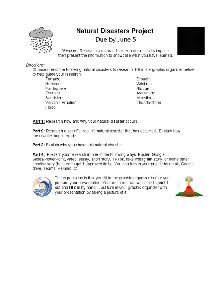 Natural Disaster Project Scaffold | PDF | Natural Disasters | Storms