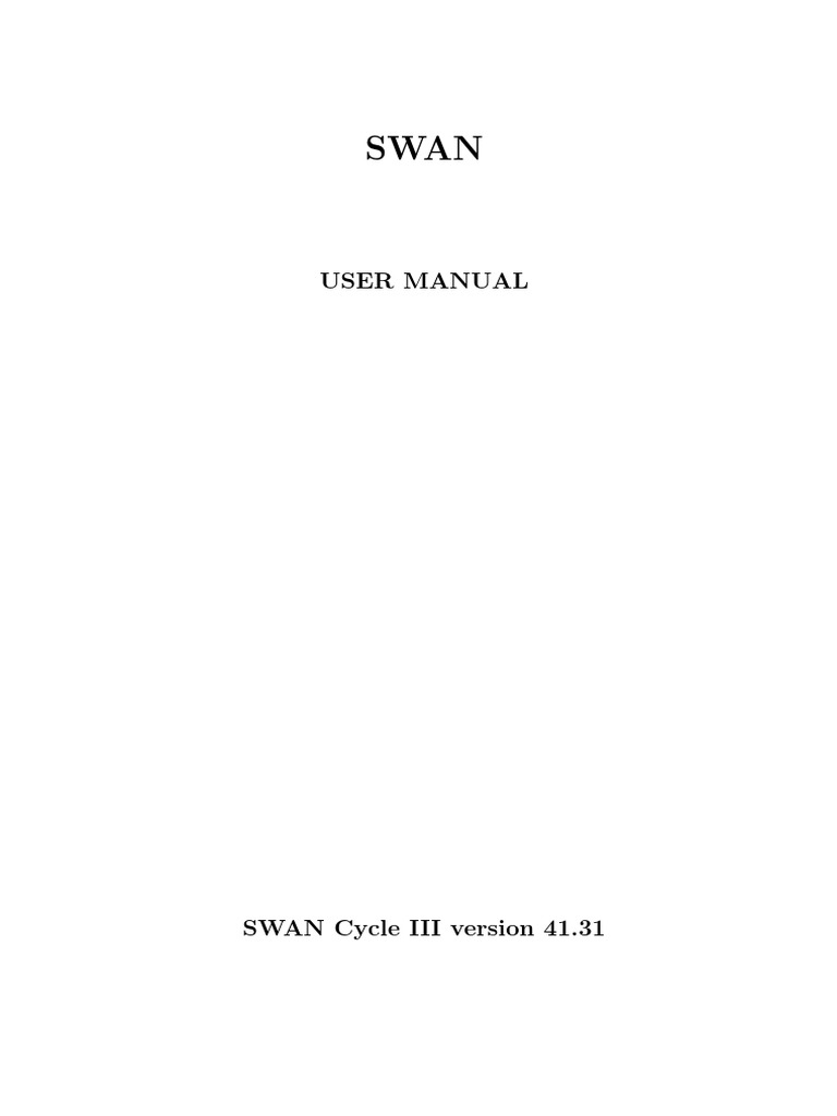 Swan Use | PDF | Waves | Cartesian Coordinate System