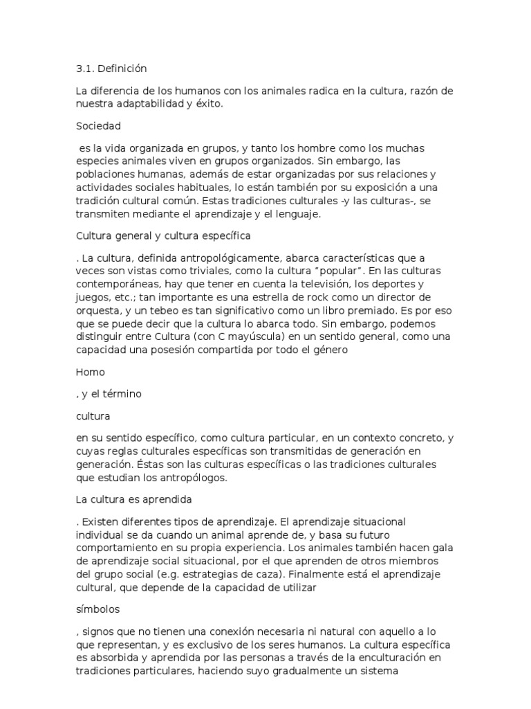 Resumen Capitulo 3 Kottak | PDF | Ciencias sociales