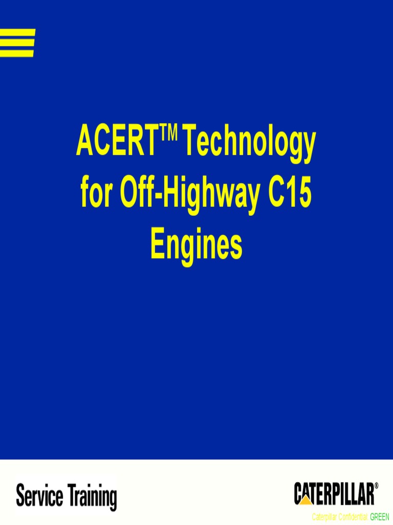 ACERT - Training C15 - Machine PDF | PDF | Turbocharger | Fuel Injection