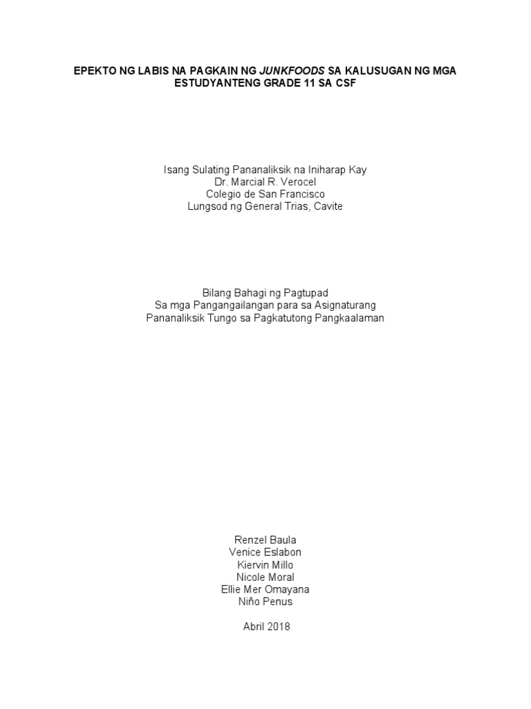 Filipino Research | PDF