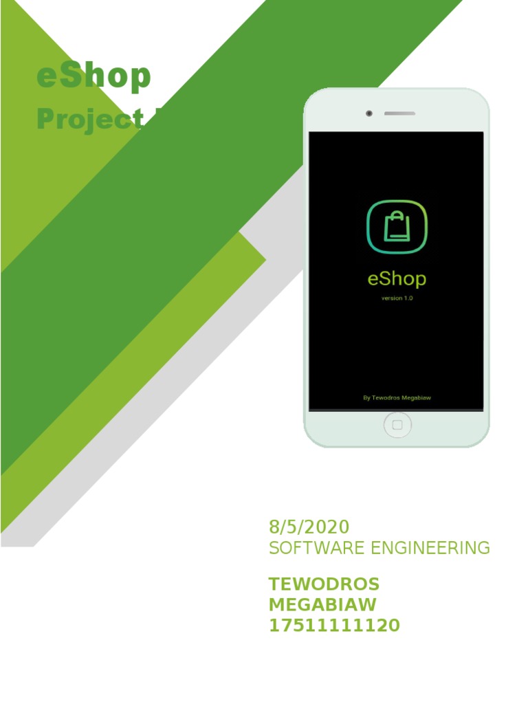 EShop Project Report | PDF | Android (Operating System) | Login