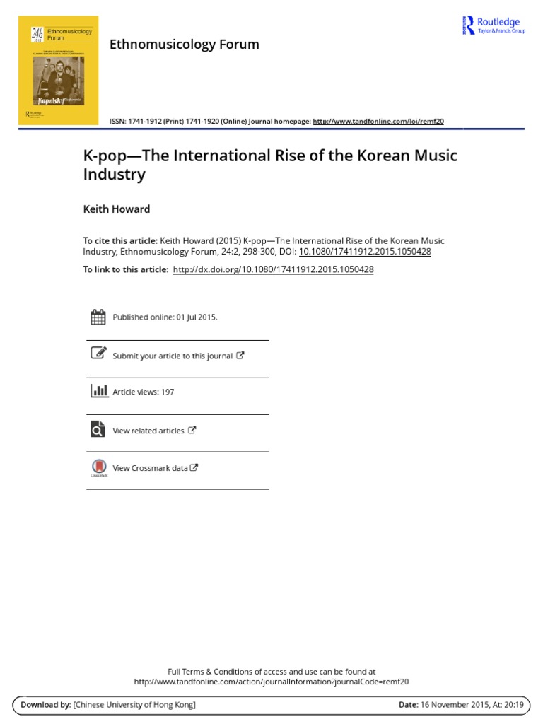 K-pop-The International Rise of The Korean Music Industry ...