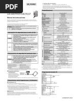 LR-W500 (C) : Manual de Instrucciones | PDF | Calibración | Resistencia Eléctrica y Conductancia
