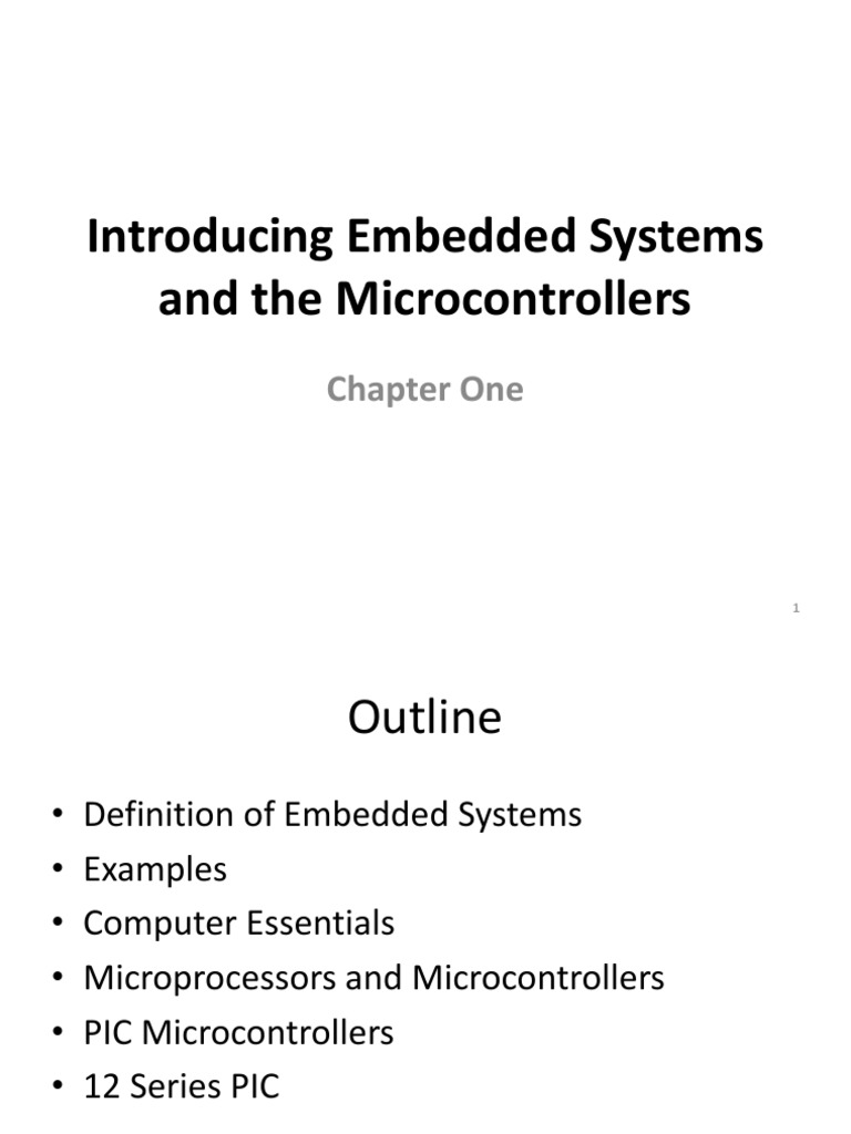 Introducing Embedded Systems and The Microcontrollers: Chapter One | PDF | Central Processing ...