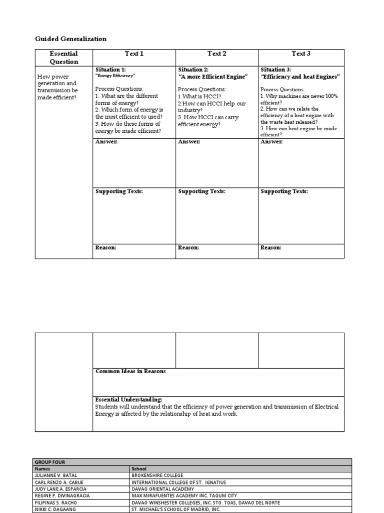 Guided Generalization Essential Text 1 Text 2 Text 3 | PDF | Nature ...