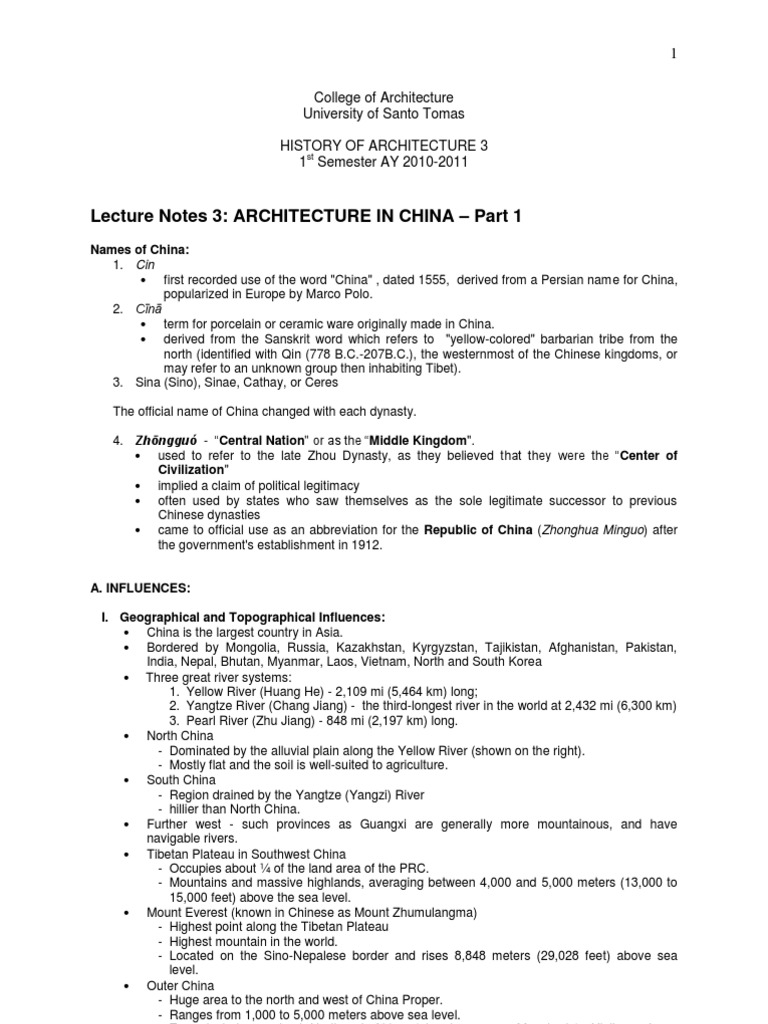 Lecture Notes - China 1 | PDF | China | World Politics