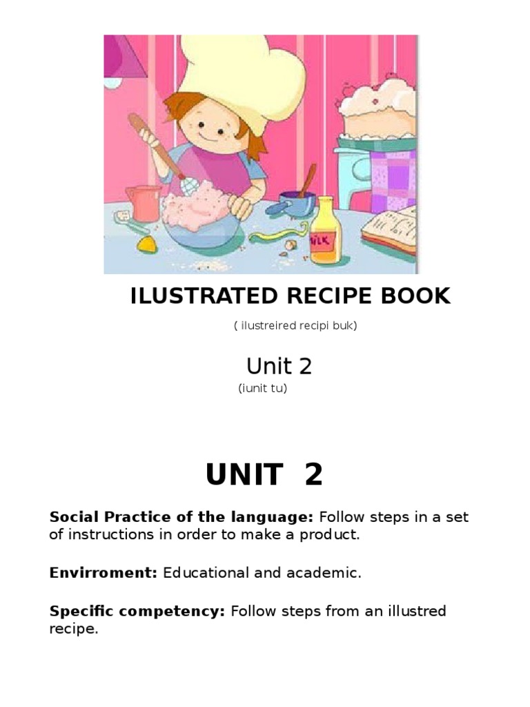 Ilustrated Recipe Book: Unit 2 | PDF | Foods | Cuisine