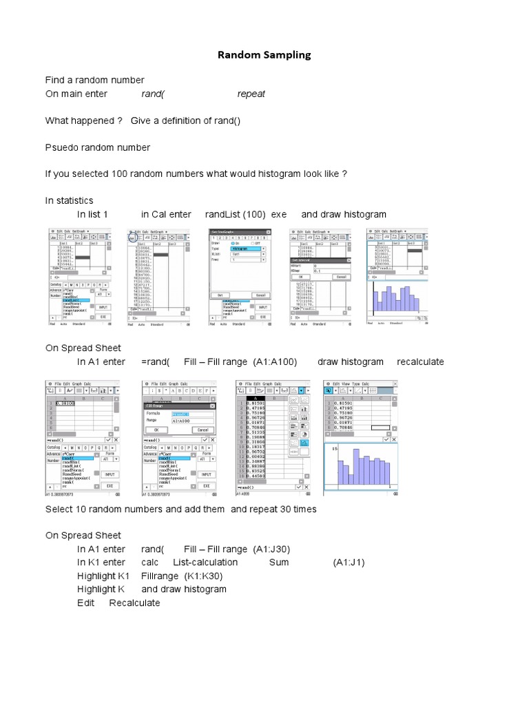 Random Sampling: Rand (Repeat | PDF | Confidence Interval | Standard ...