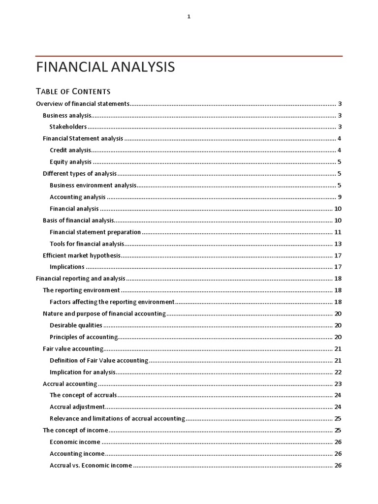 Financial Analysis | PDF | Strategic Management | Financial Analyst