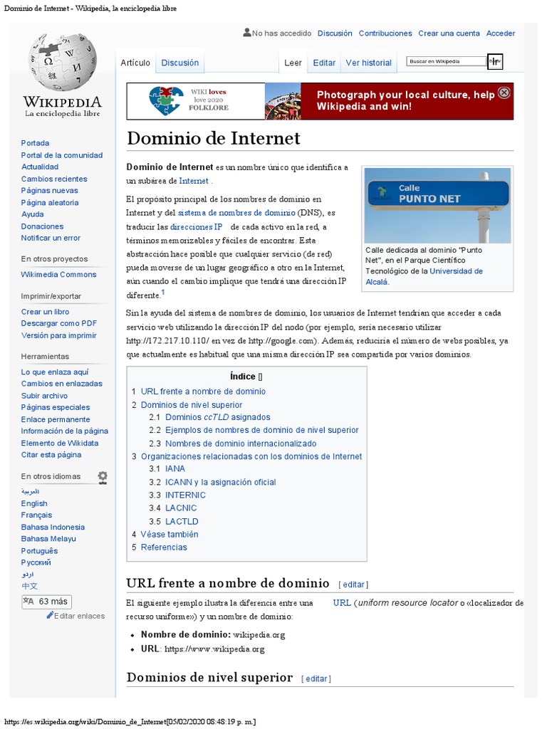 Dominio de Internet - Wikipedia, La Enciclopedia Libre | Descargar ...