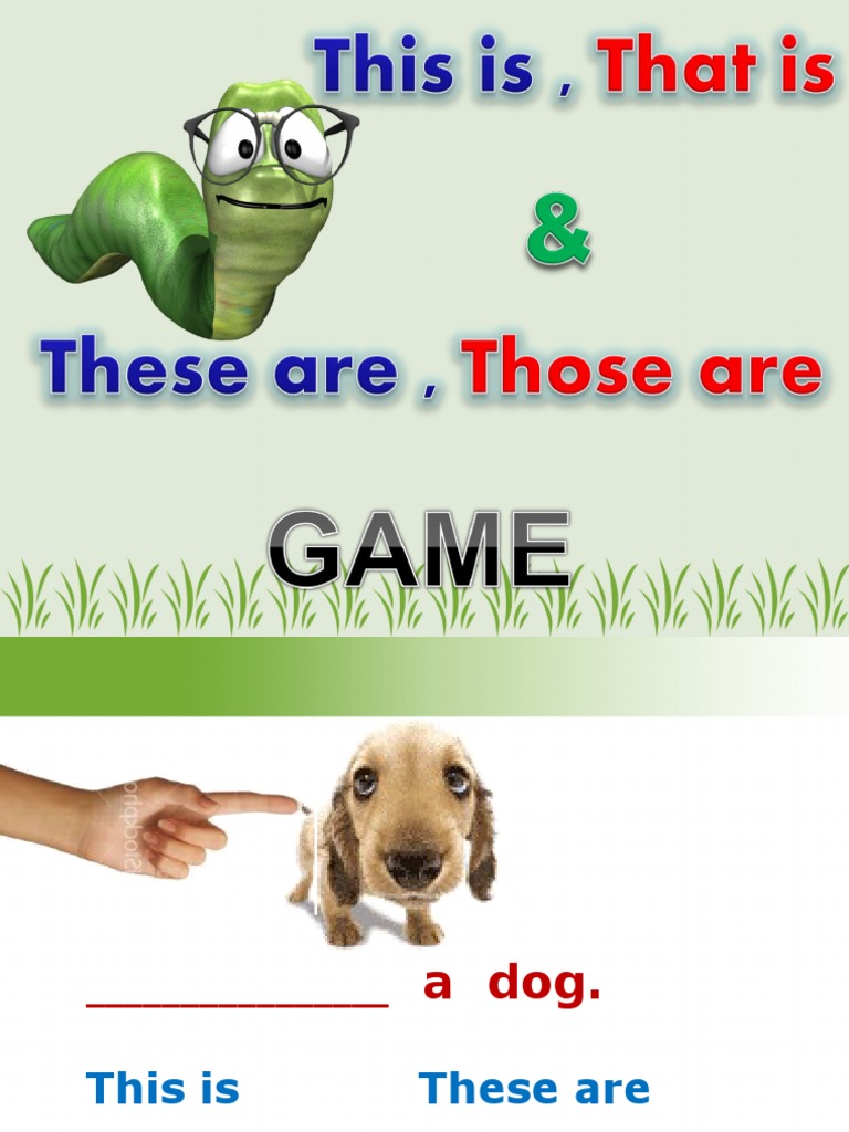 This - That - These - Those - Game | PDF