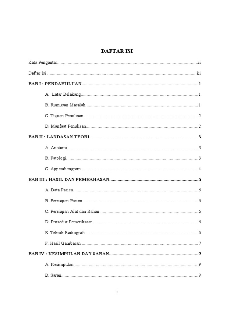 APPENDICOGRAM Cendol | PDF