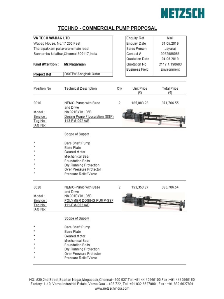 NETZSCH | PDF | Pump | Liquids