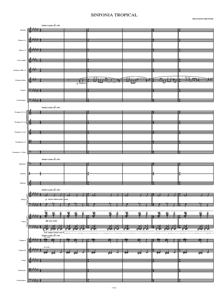 Sinfonia Tropical: Molto Lento ( 56) | PDF | Musical Instruments ...