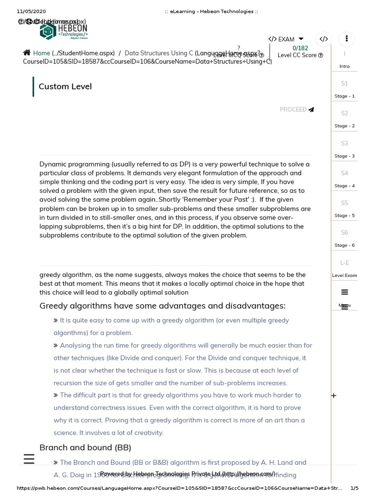 Dynamic Programming: Custom Level | PDF | Theoretical Computer Science | Discrete Mathematics