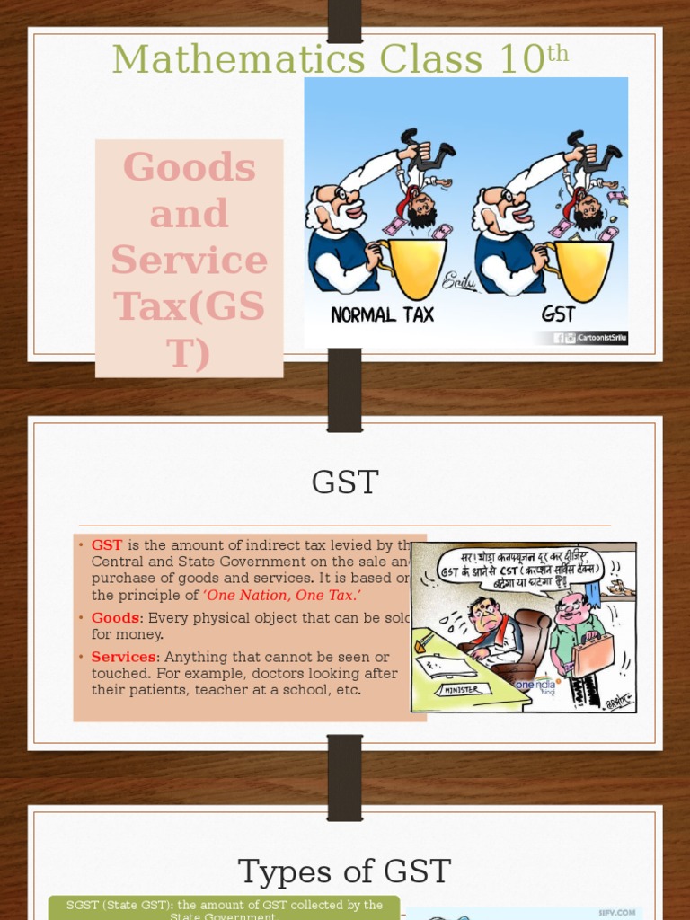 Mathematics Class 10: Goods and Service Tax (GS T) | PDF | Value Added ...