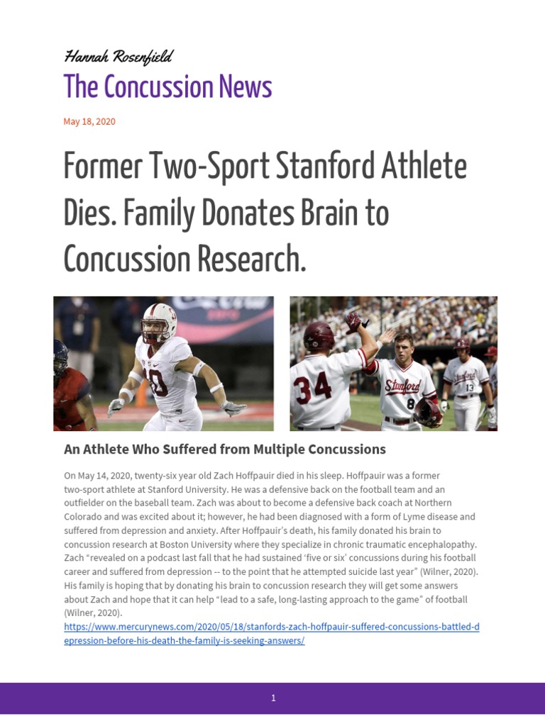 Newsletter | PDF | Chronic Traumatic Encephalopathy | Concussion