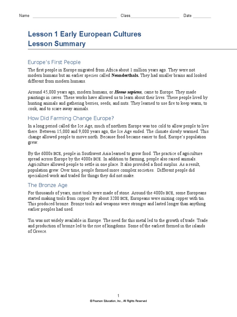 Early European Cultures Overview | PDF | Social Science