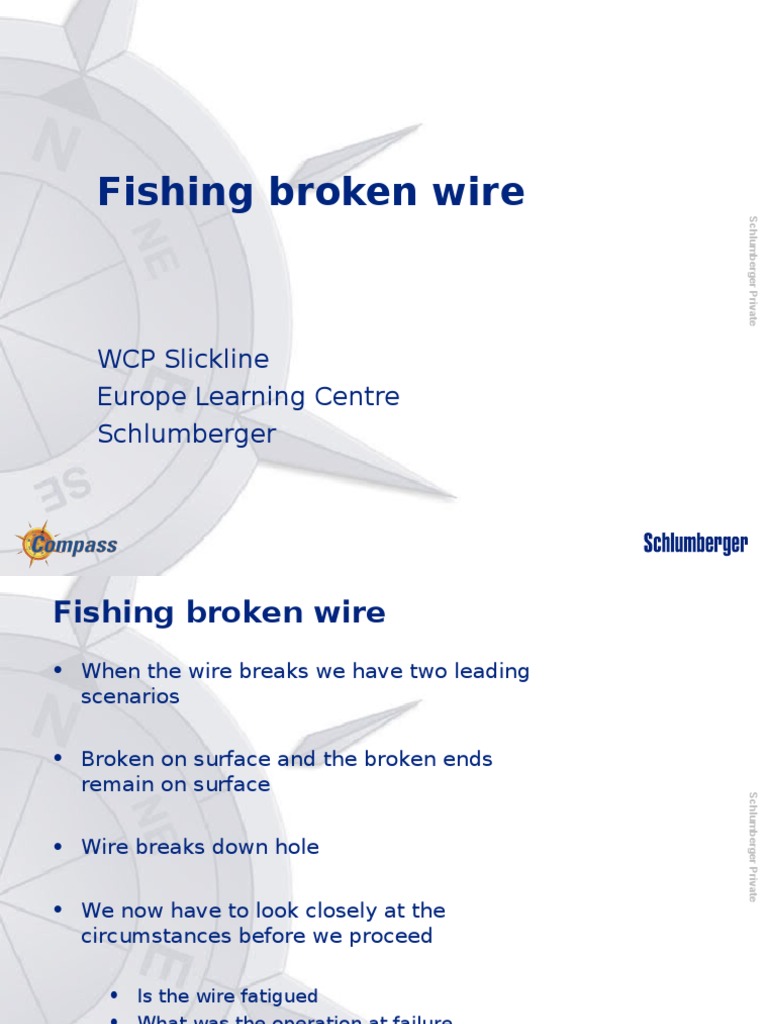 Slickline Fishing: Handling Wire Breaks | PDF | Mechanical Engineering ...