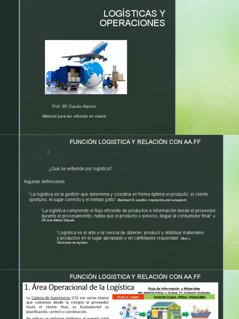 Logística y Operaciones. | PDF | Logística | Ingeniería de Sistemas