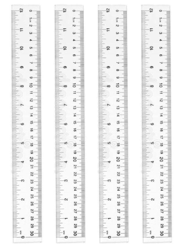 Regla 30 CM Tamaño Real | PDF | Enseñanza de matemática | Naturaleza