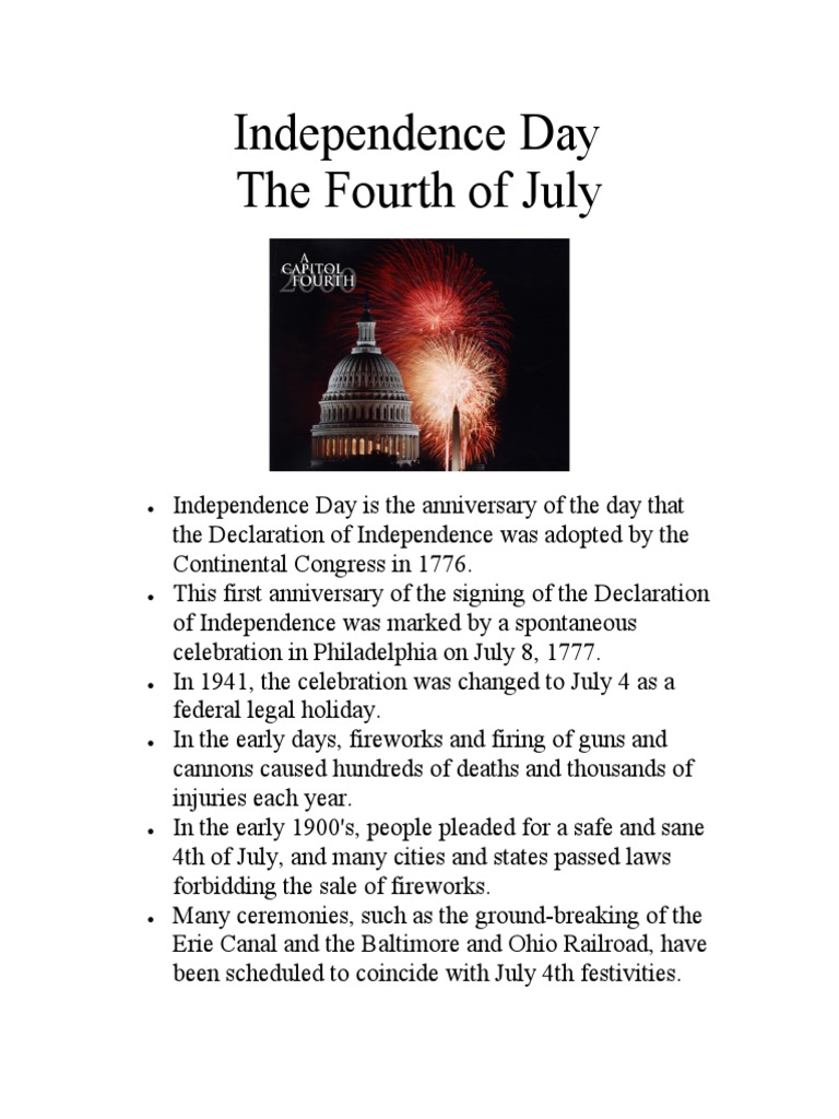 Independence Day | PDF