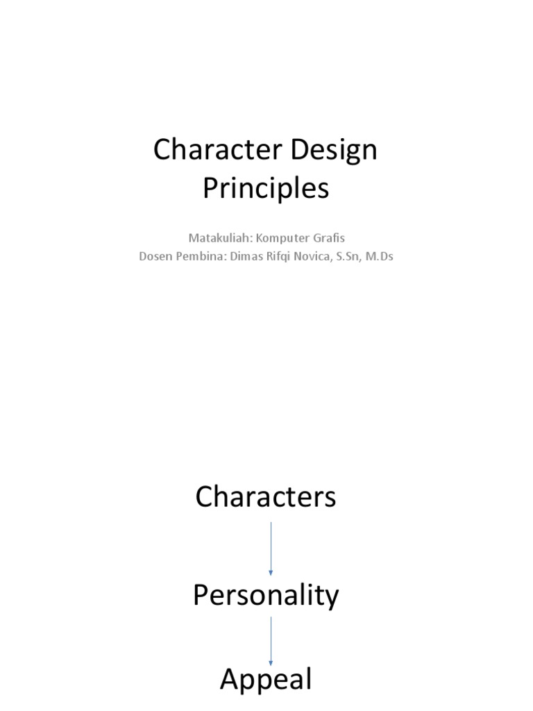Character Design Principle | PDF | Career & Growth