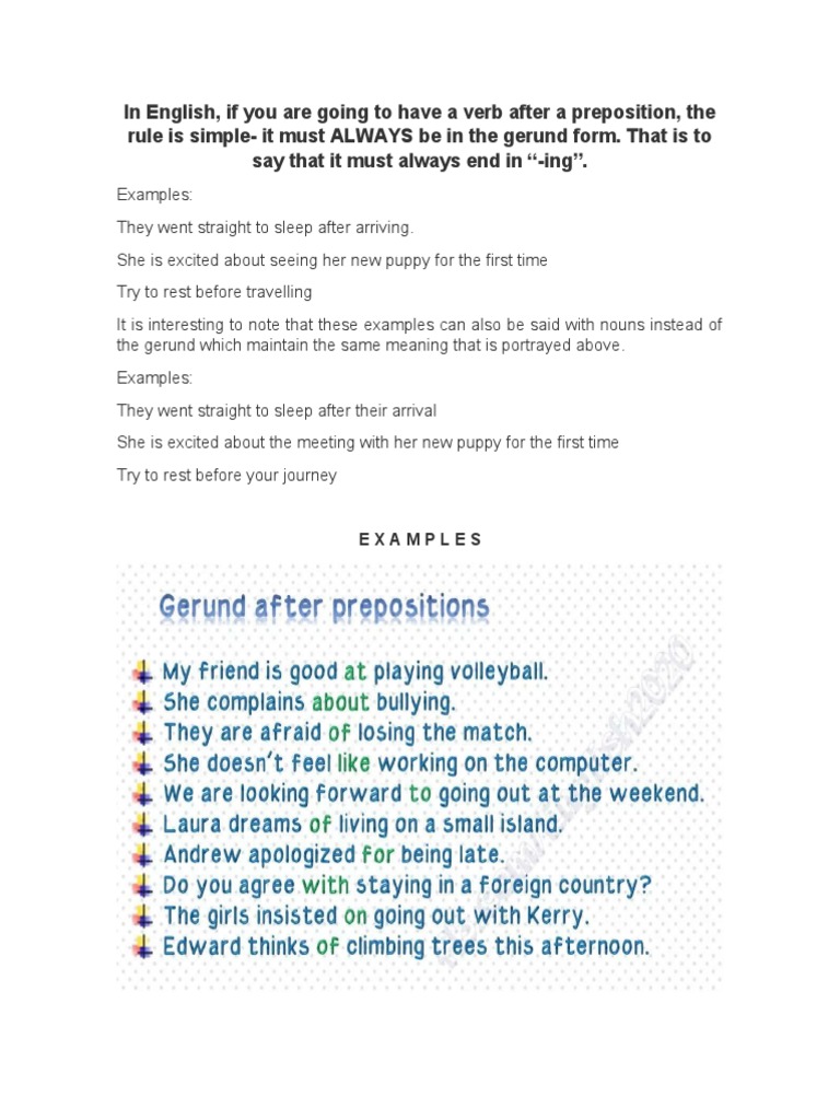 Gerunds After Prepositions | PDF | Language Arts & Discipline | Poetry