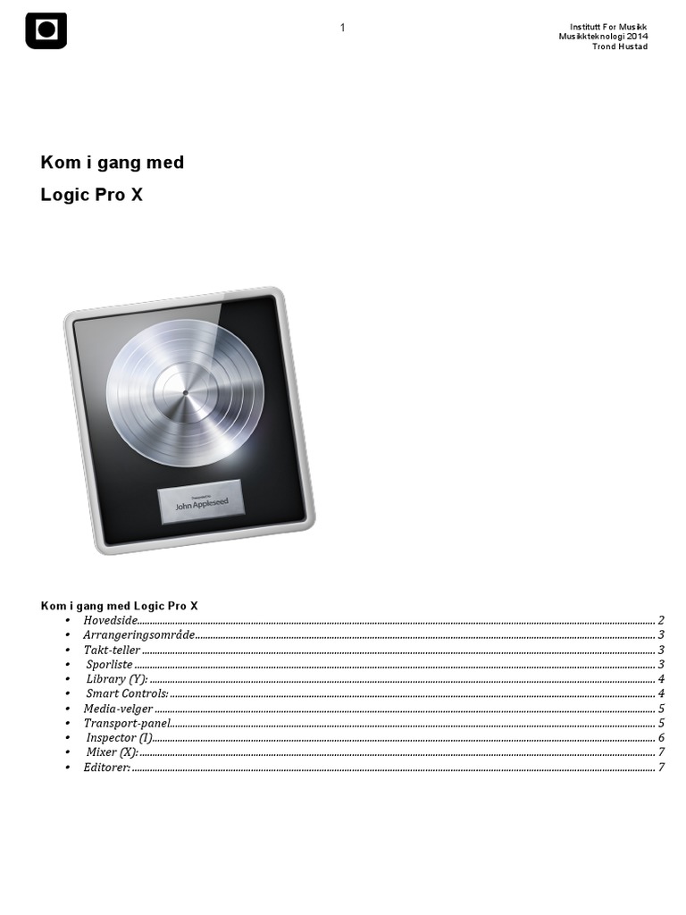 Kom I Gang Med Logic Pro X | PDF