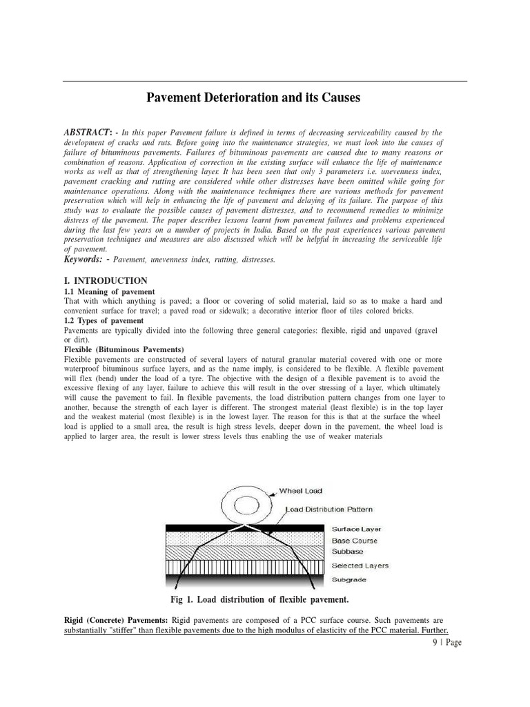 Pavement Deterioration and Its Causes | PDF | Road Surface | Road