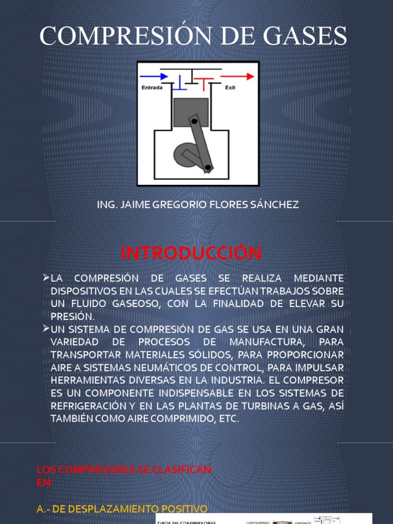 COMPRESIÓN DE GASES.pptx | PDF | Gases | Pistón