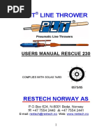 Comet Linethrower 250 Manual | PDF | Flight
