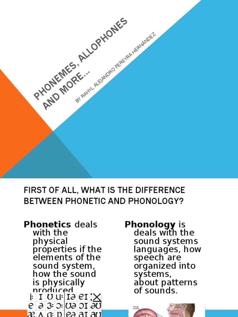 Phonemes and Allophones | PDF | Phoneme | Phonology