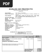 Formato Avaluo para Inmuebles | PDF | Capitalización de mercado | Business