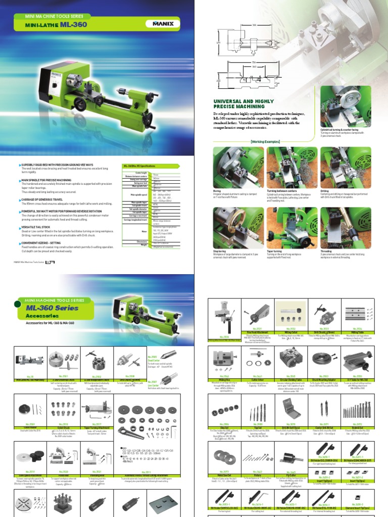 Mini-Lathe: Mini Machine Tools Series | PDF | Drill | Machining