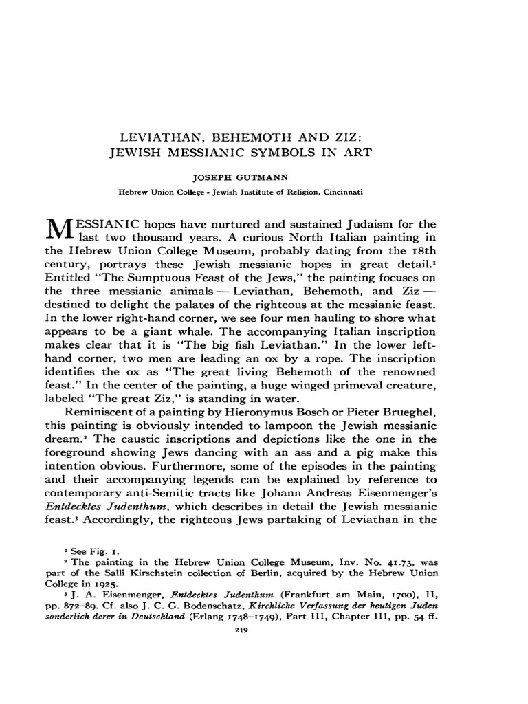 Leviathan, Behemoth and Ziz PDF | PDF | Fair Use | Copyright